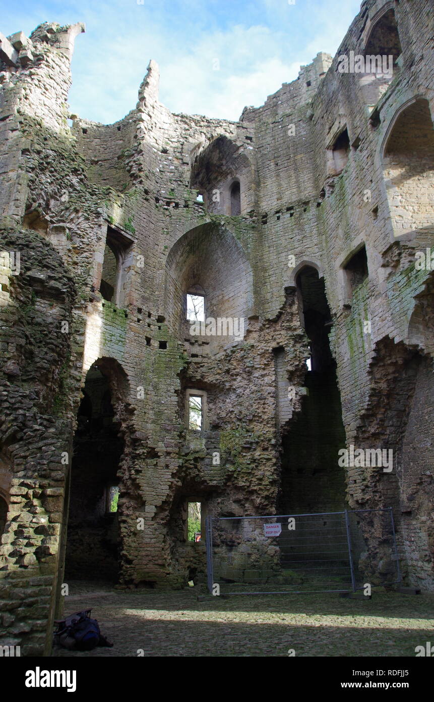 Nunney castle. The Macmillan Way. Long-distance trail. Somerset ...
