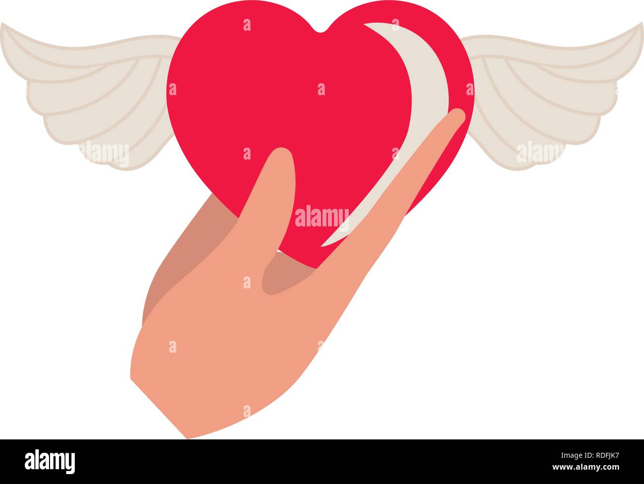 Heart hands first Stock Vector Images - Alamy