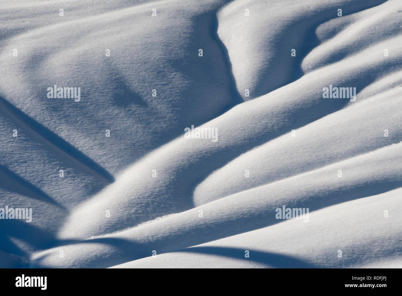 Winter snow patterns, North Cascade Mountains, Washington Stock Photo ...