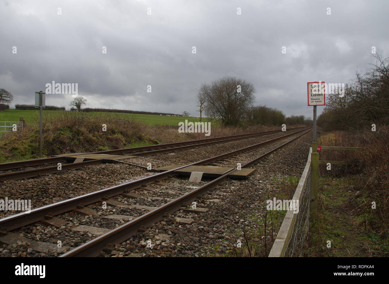 The Macmillan Way. Long-distance trail. Somerset. England. UK Stock ...