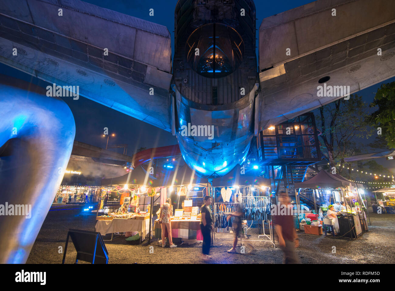 a Airplane at evening at the chang chui aircraft market north of the ...