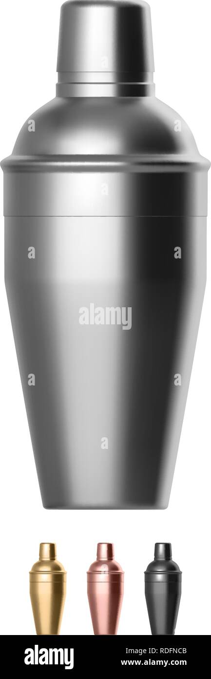 Metal cocktail shaker Stock Vector Image & Art - Alamy