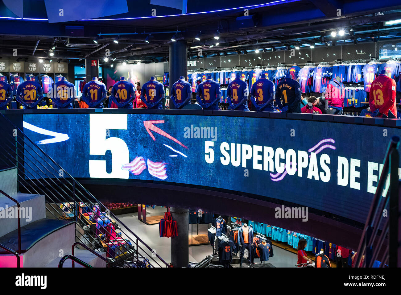 Fc barcelona official store hi-res stock photography and images - Alamy