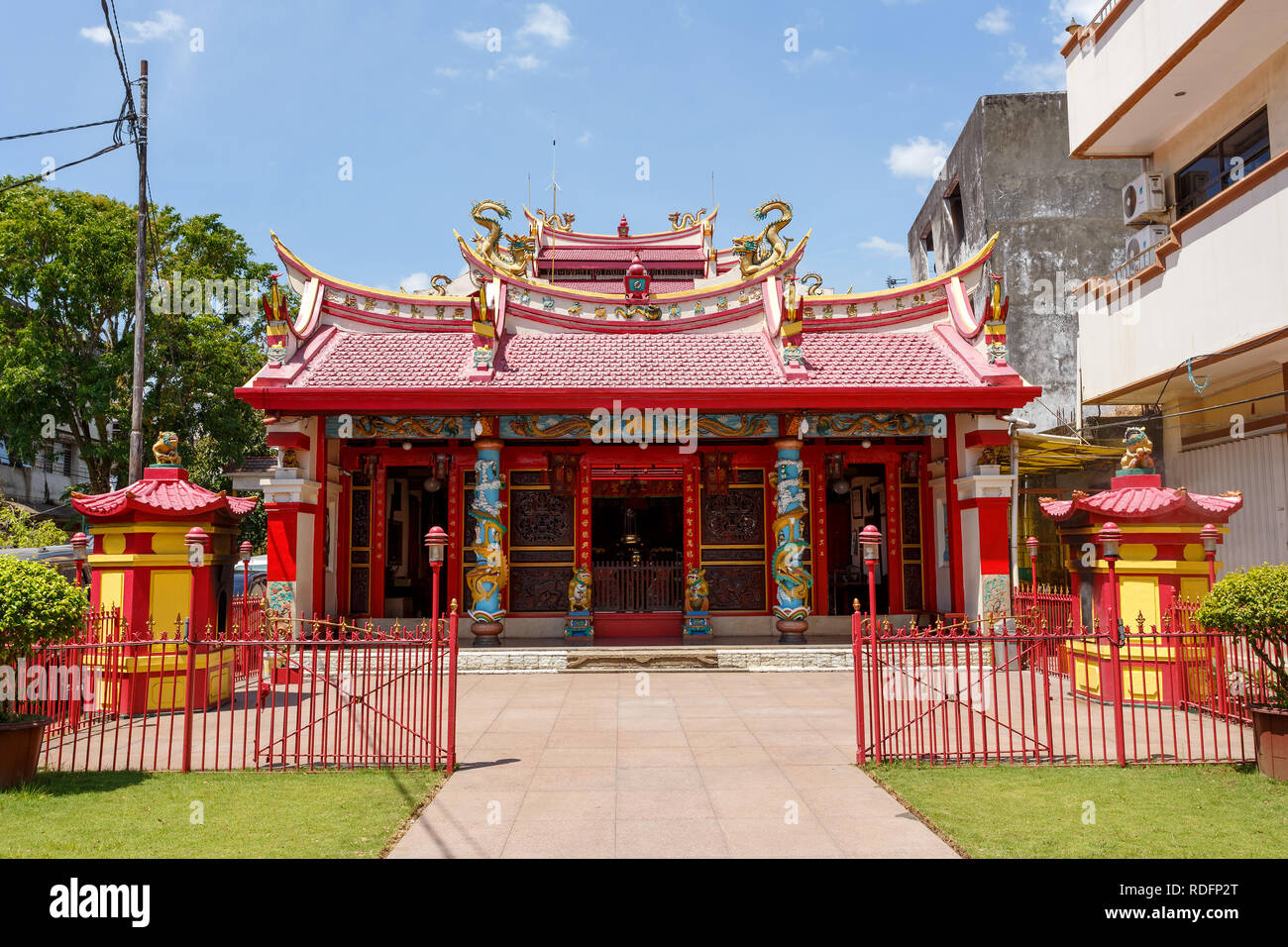 Manado, Indonesia - August 04 2015: Ban Hin Kiong, Taoist temple at ...