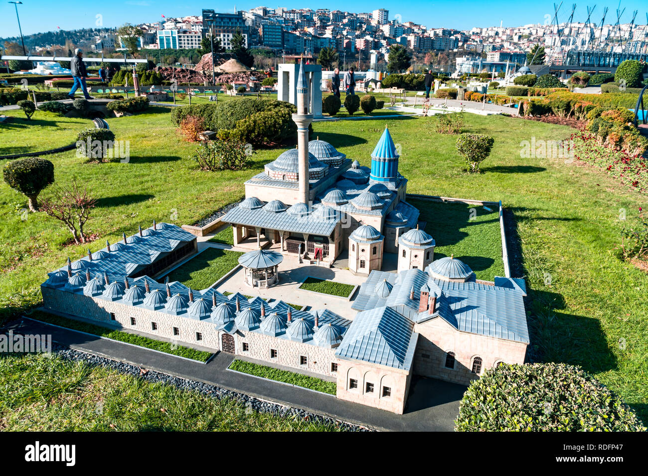 ISTANBUL, TURKEY - DEC 08, 2018 : Model view of important places ...