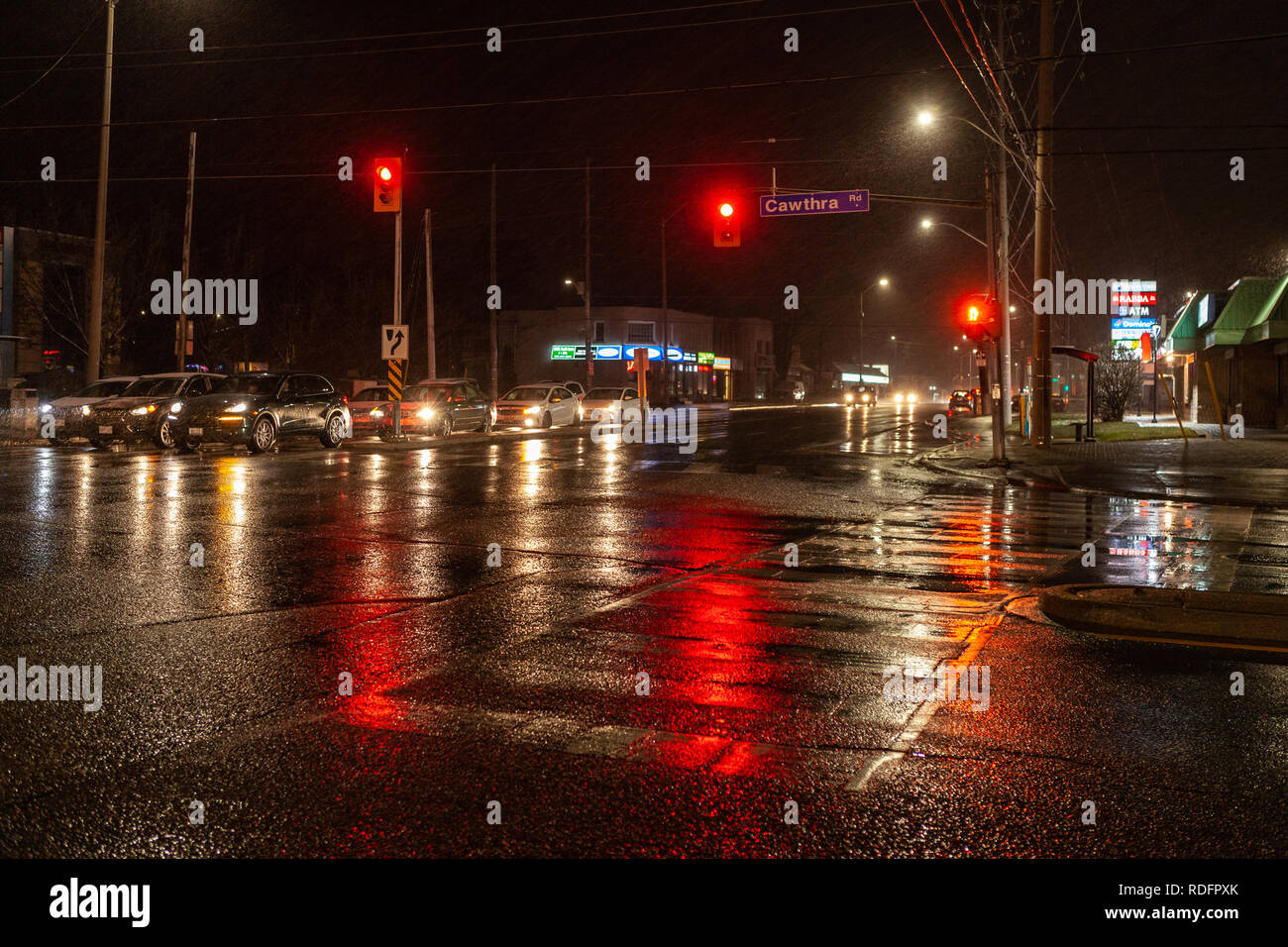 Empty Rainy Street At Night Rainy Night & Empty Streets In New York