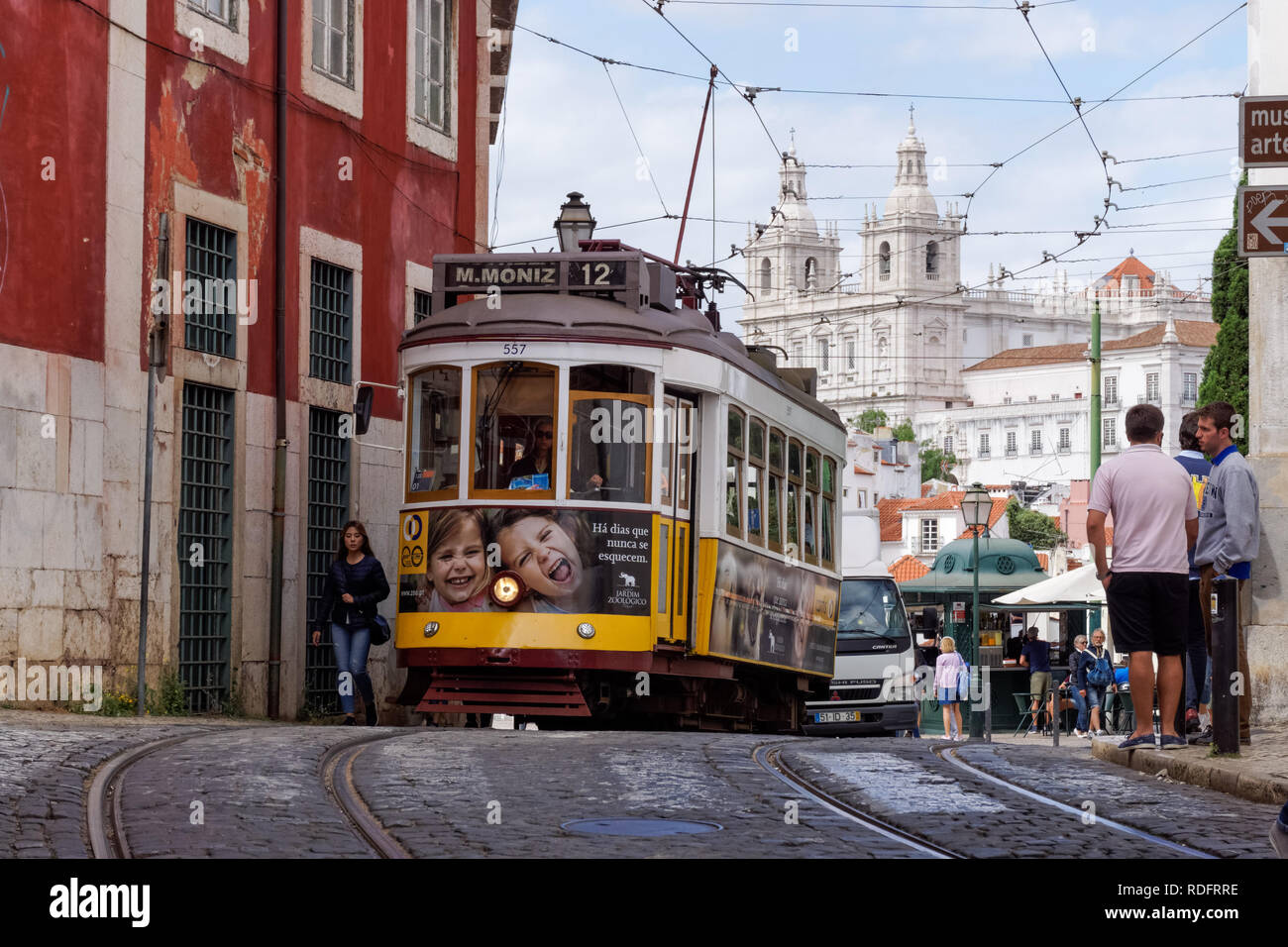 Tram 12 lisbon portugal europe hi-res stock photography and images - Alamy