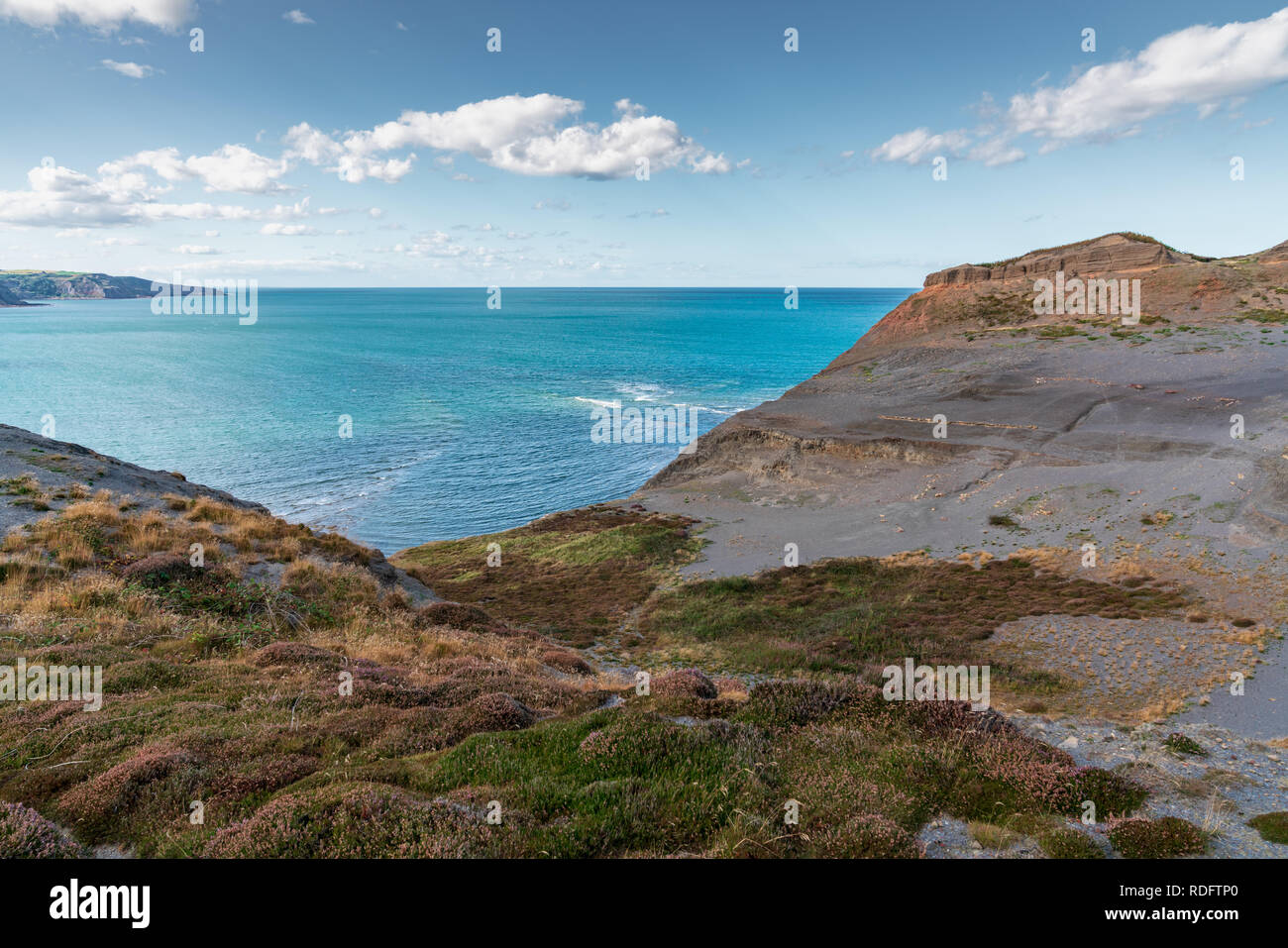North Sea Coast in North Yorkshire, England, UK - seen from the former ...