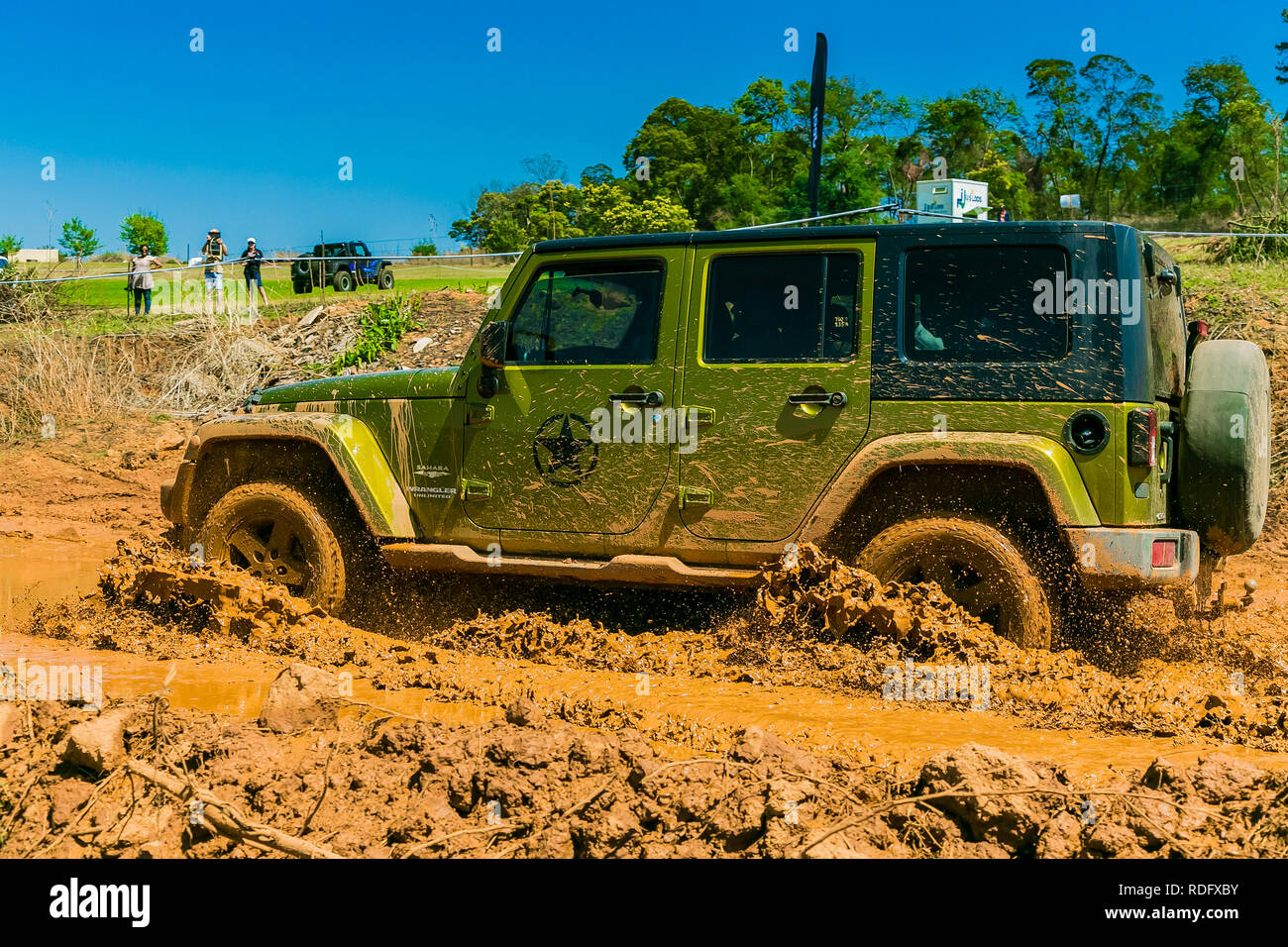 Harrismith, South Africa - October 02 2015: 4x4 Mud Driver Training at ...