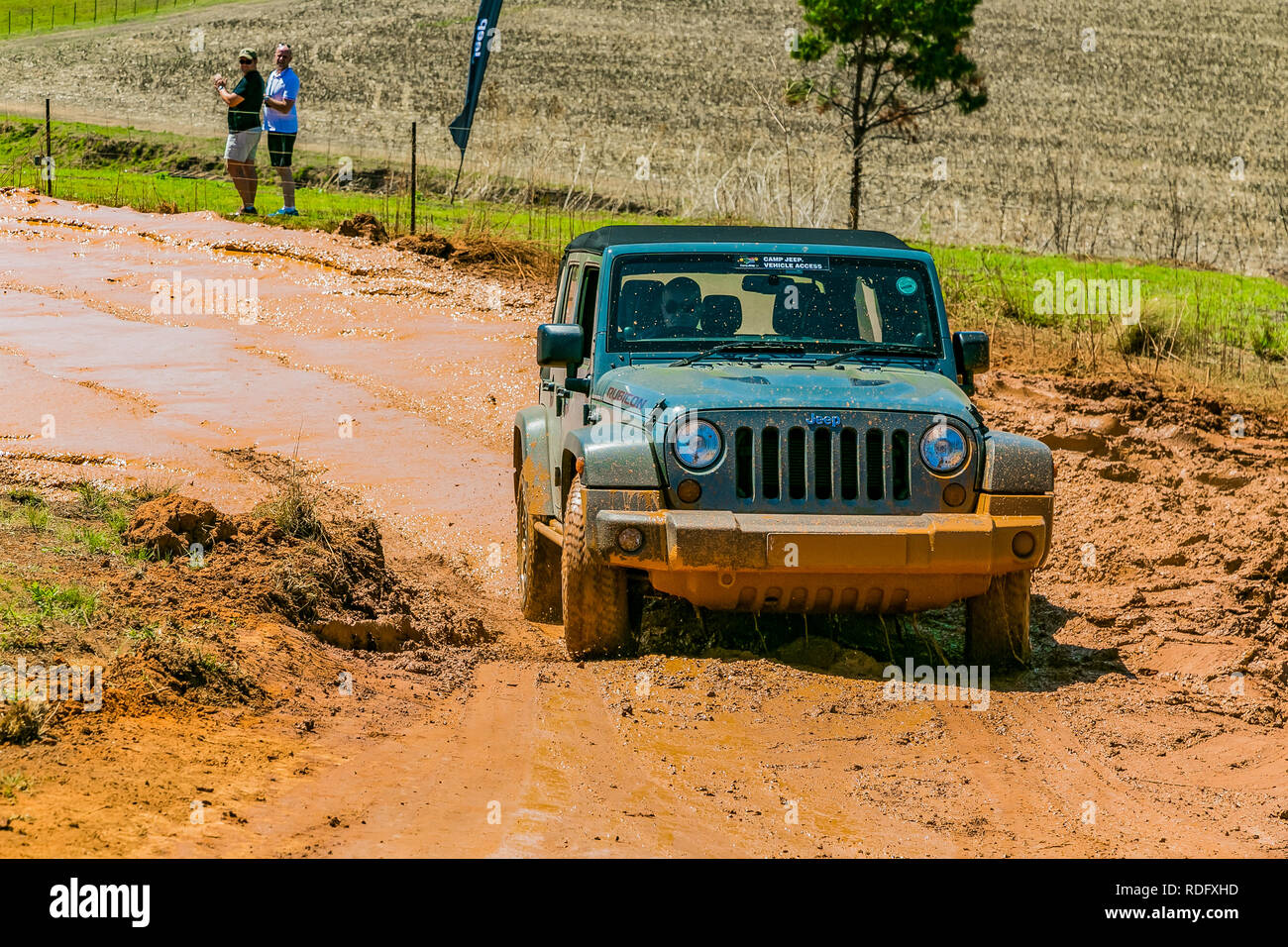 Harrismith, South Africa - October 02 2015: 4x4 Mud Driver Training at ...