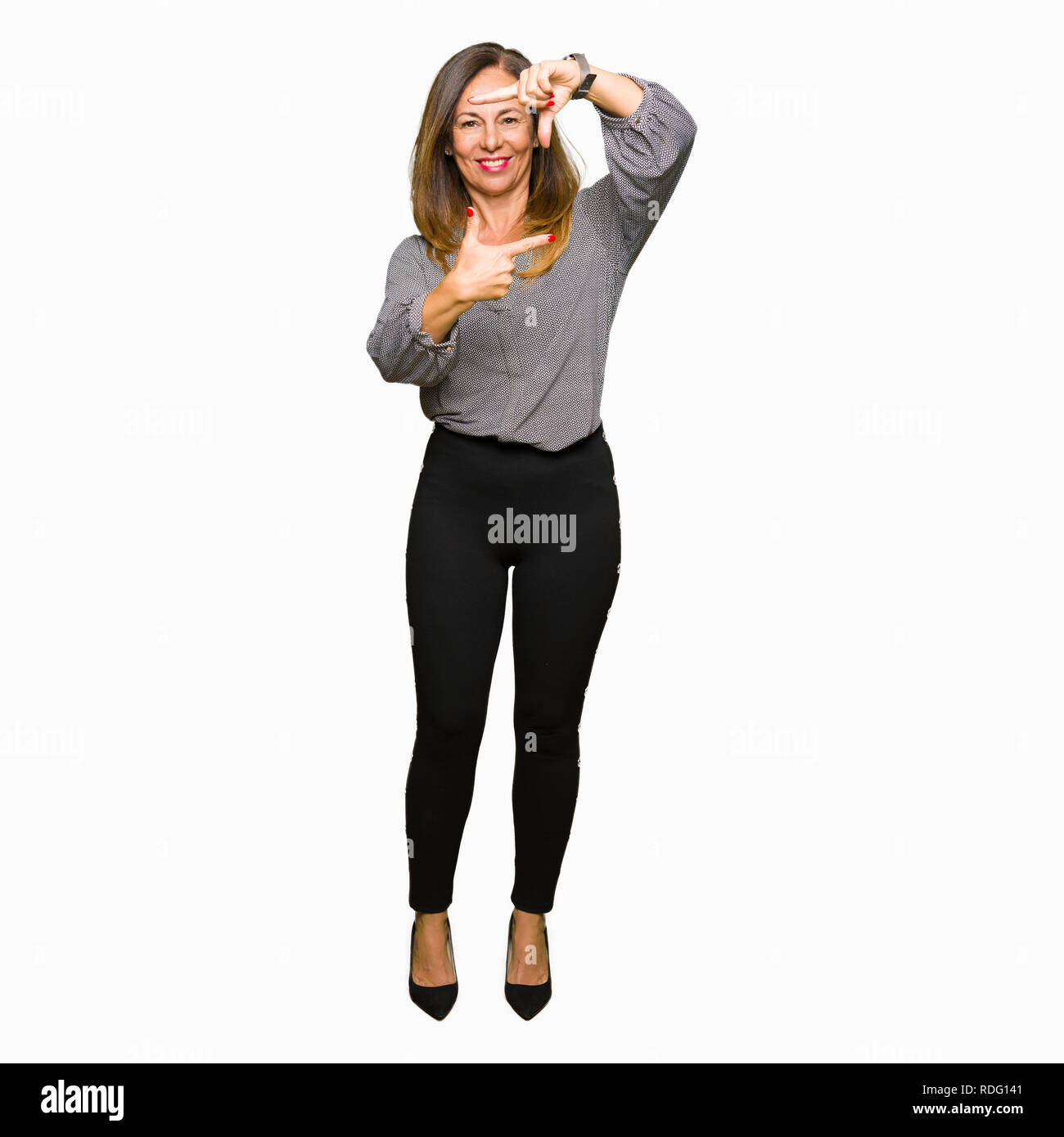 Mature woman face vision Cut Out Stock Images & Pictures - Alamy