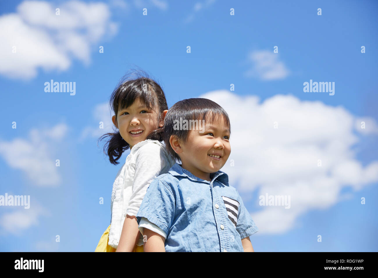 Japanese kids in a city park Stock Photo - Alamy