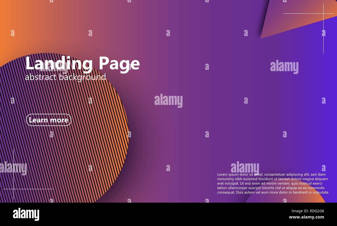 Website landing page. Geometric background. Minimal abstract cover ...