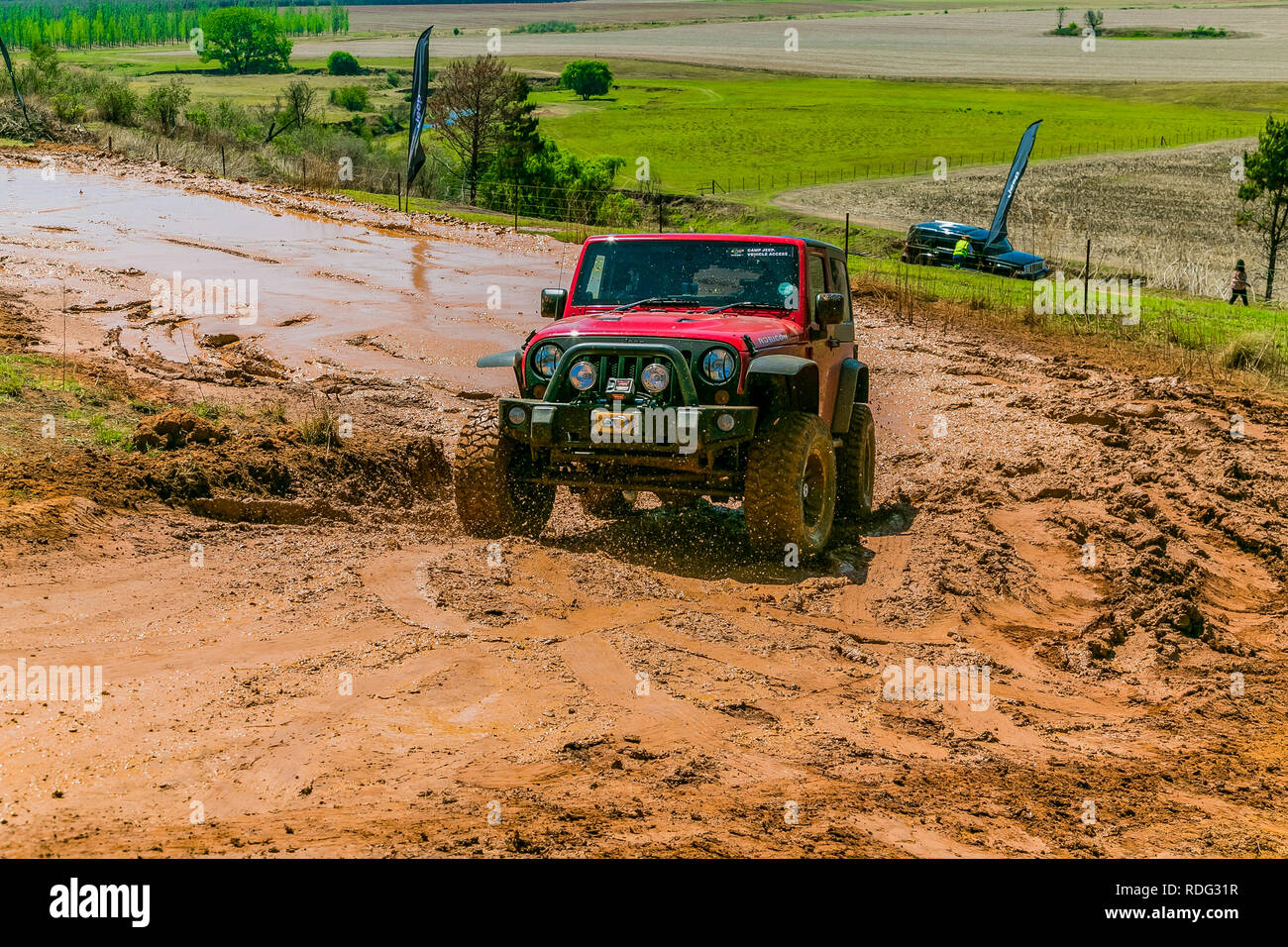 Harrismith, South Africa - October 02 2015: 4x4 Mud Driver Training at ...