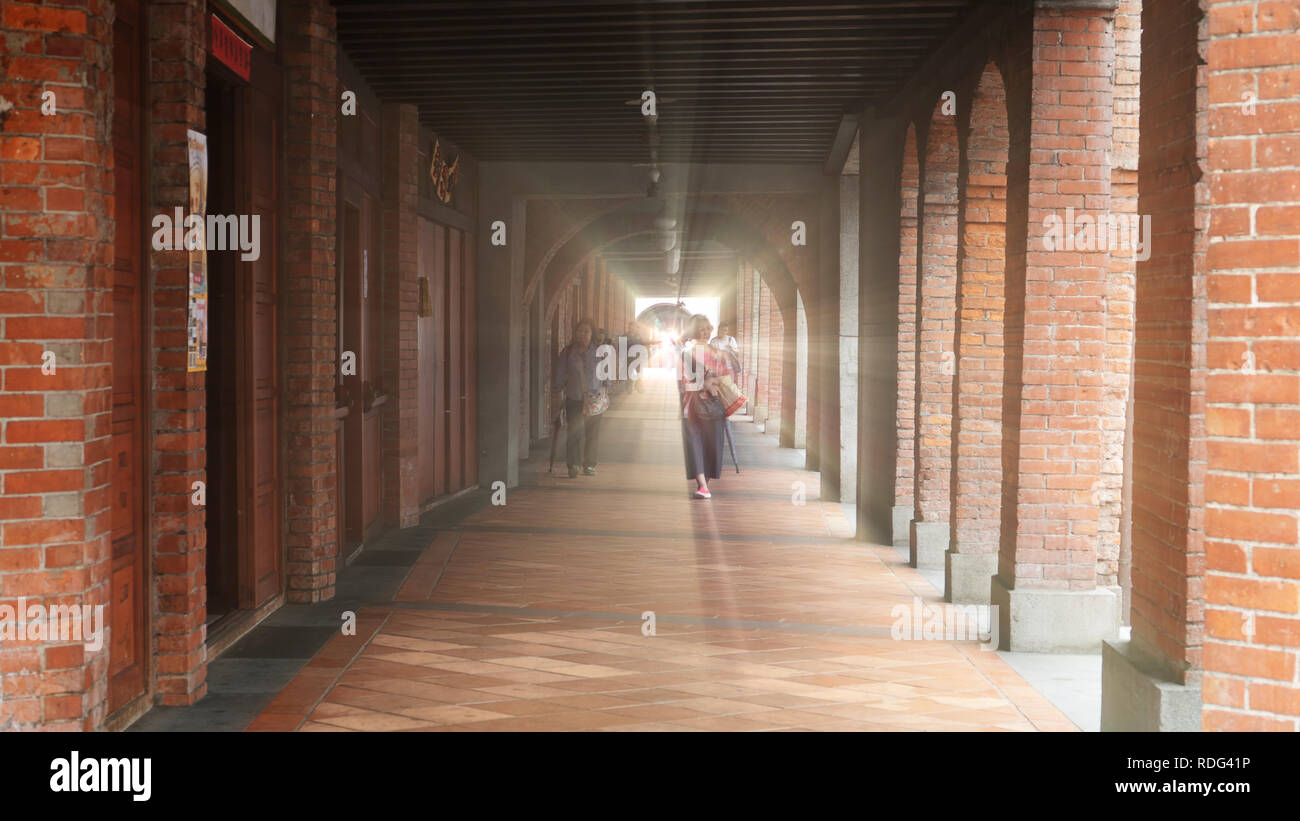 Taipei, Taiwan - Apr, 21 2017: Monga, this name Wanhua, the birthplace ...