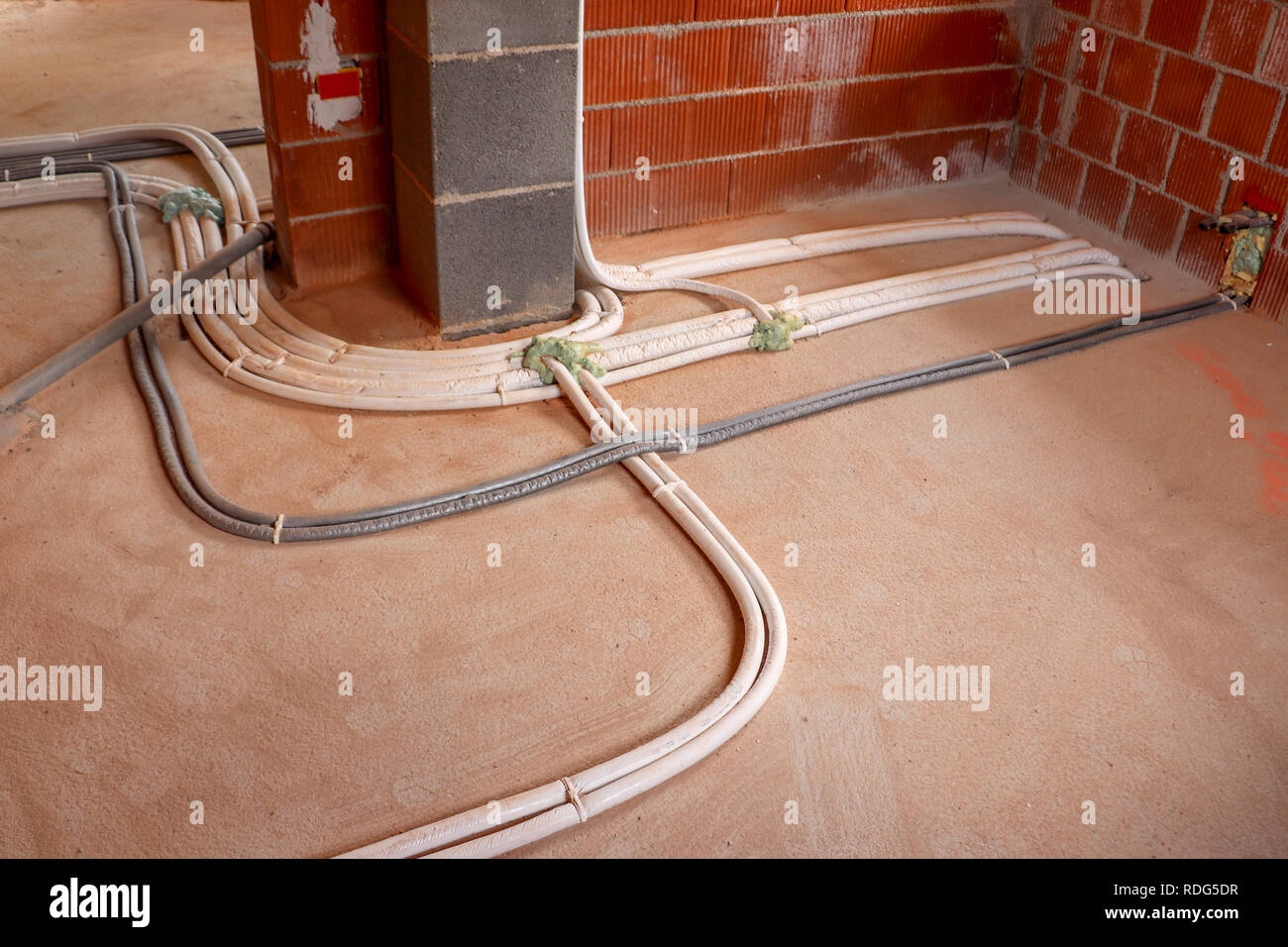 Installation tubes on floor hi-res stock photography and images - Alamy