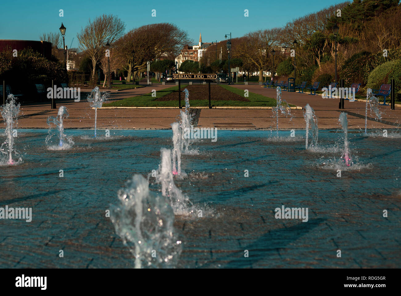 D Day Museum Water Jets Stock Photo - Alamy