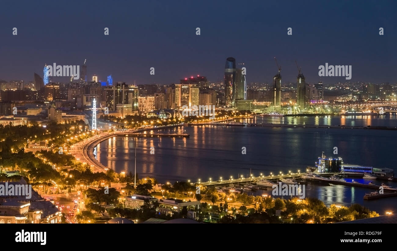 Baku Azerbaijan Aerial High Resolution Stock Photography and Images - Alamy