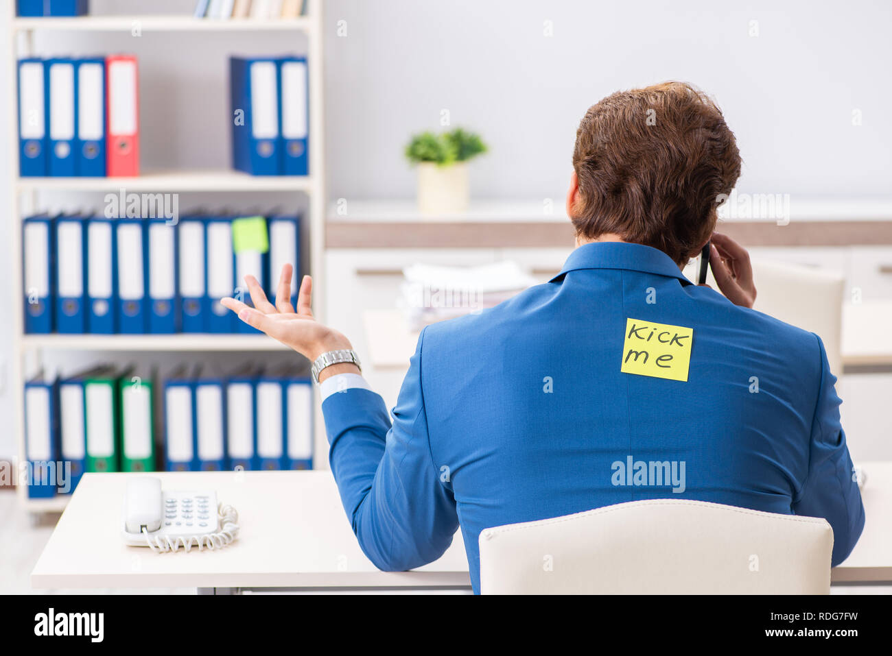 Man on the phone prank hi-res stock photography and images - Alamy