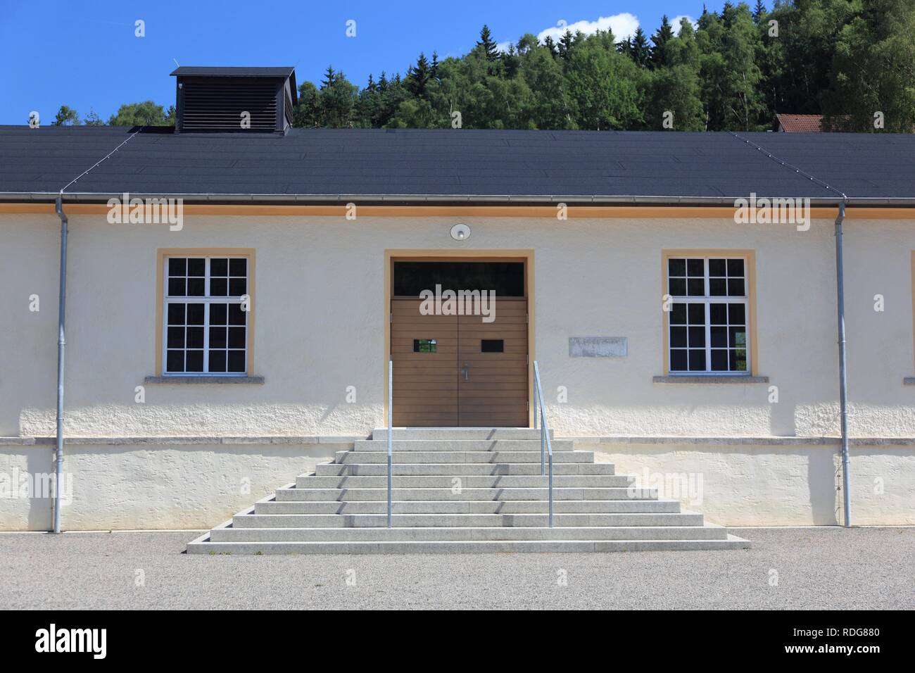 Former barracks in Flossenbuerg Concentration Camp Memorial, district ...