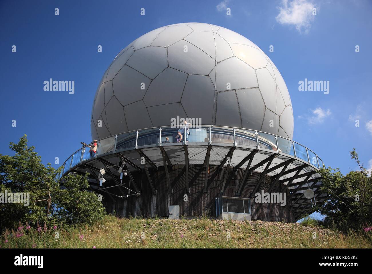 Former radar dome, radome, now viewing platform and exhibition space ...