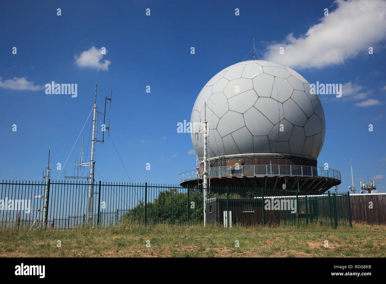 Former radar dome, radome, now viewing platform and exhibition space ...