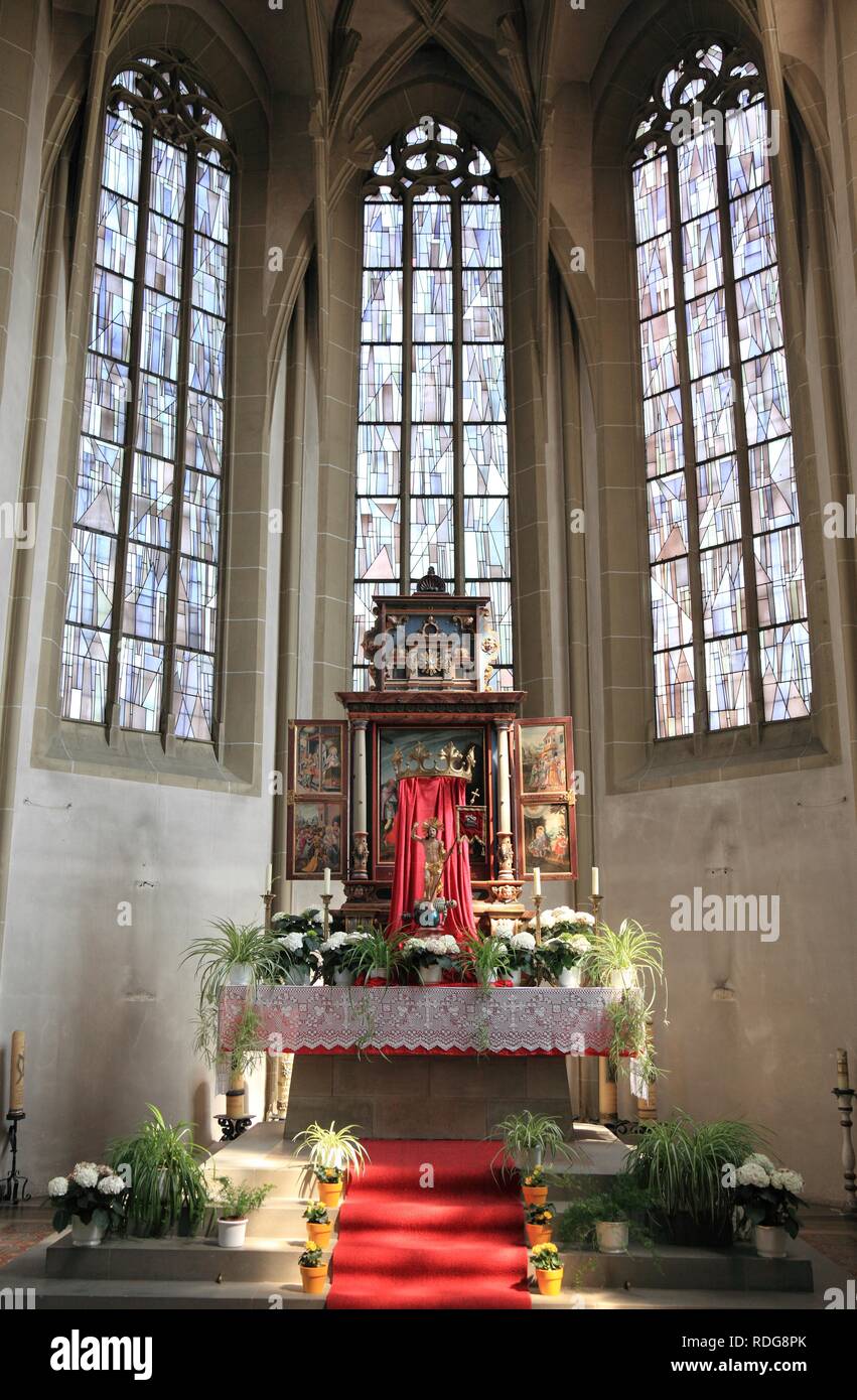 Winged altar in the pilgrimage church of Maria im Sand, Dettelbach ...