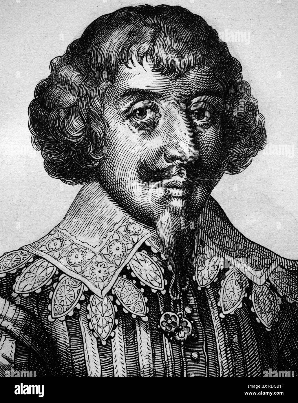 Martin Opitz von Boberfeld, German poet of the Baroque, 1597 - 1639 ...