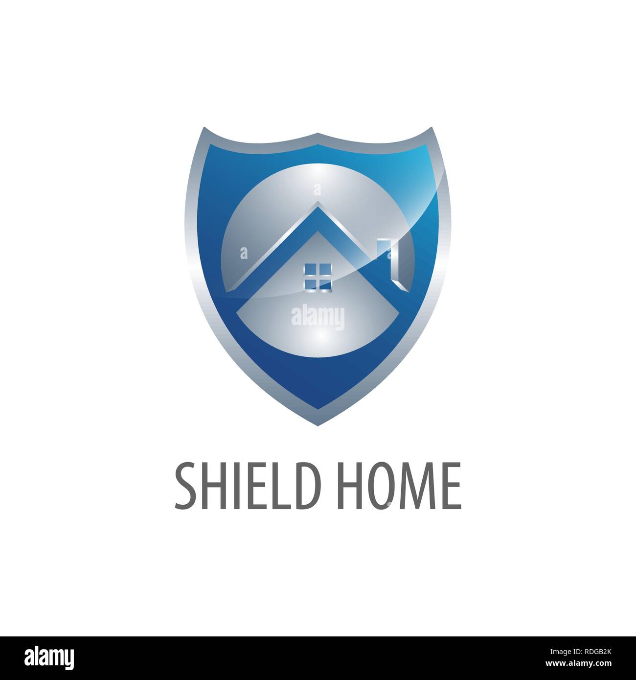 Shield home real estate logo concept design. Symbol graphic template ...