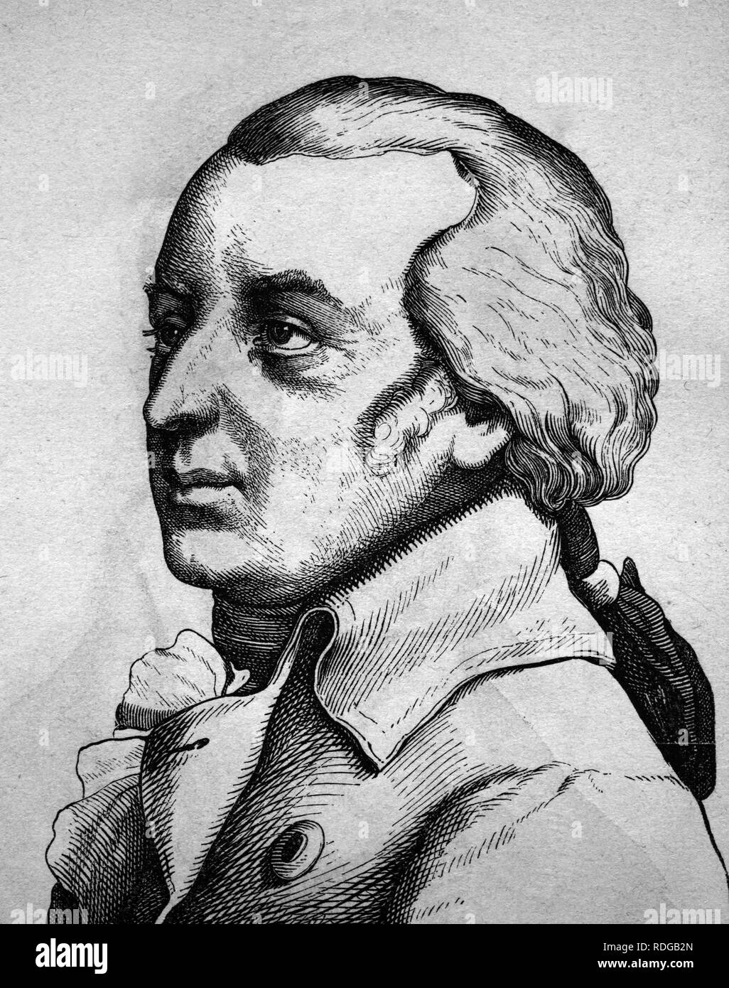 Johannes von Mueller, Swiss historian and statesman, 1752 - 1809 ...