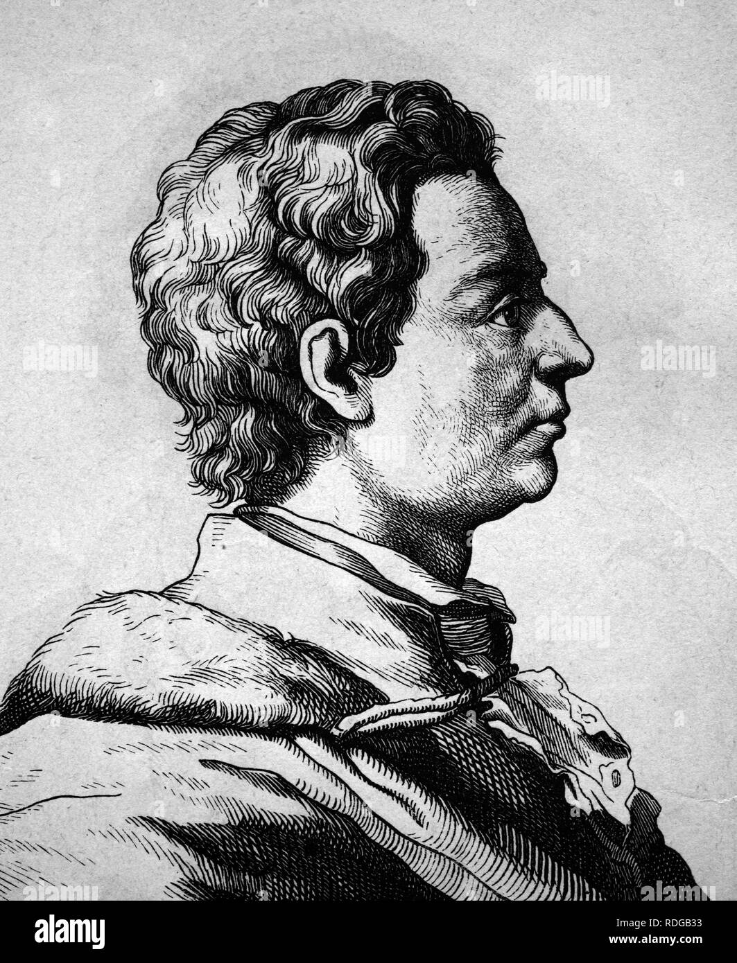 Anton Raphael Mengs, German painter, 1728 - 1779, portrait, historic ...