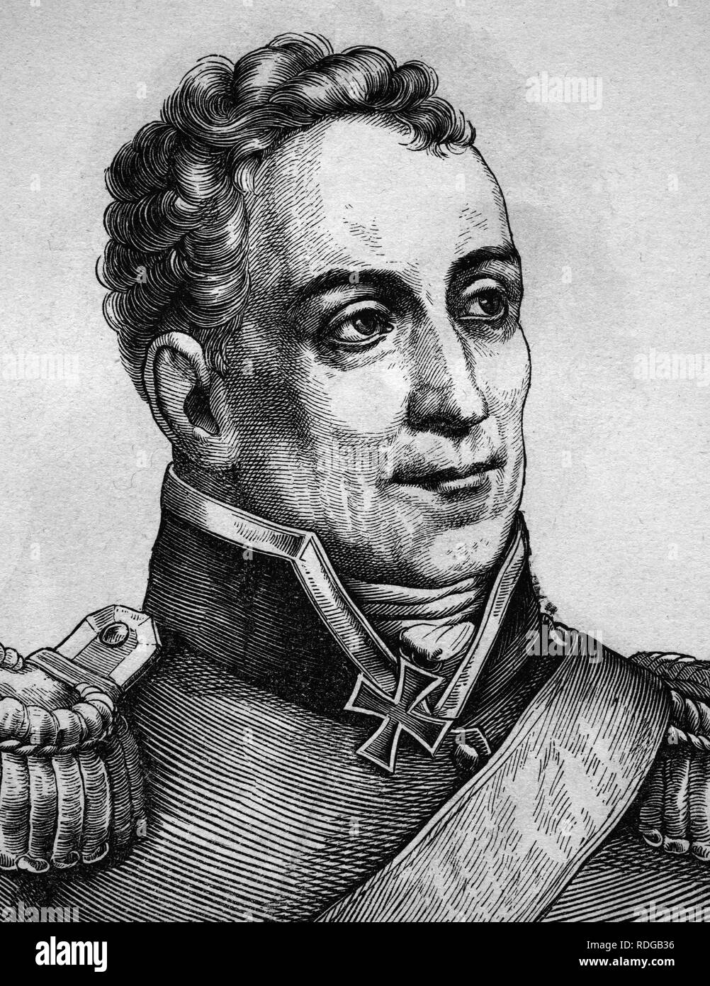 Karl August von Hardenberg, Prussian statesman and Prime Minister of ...