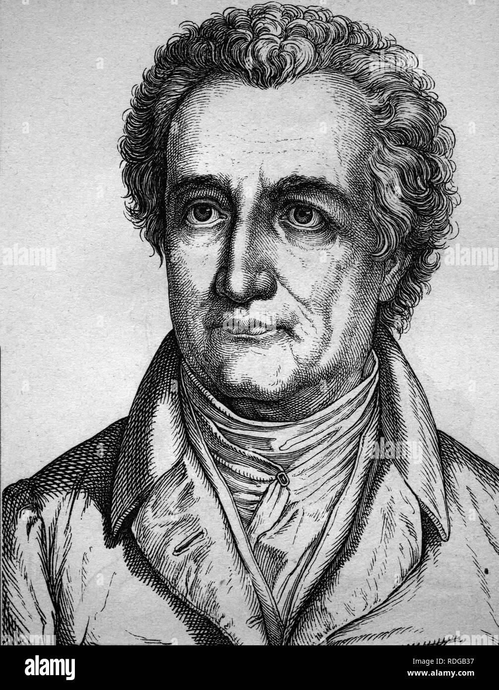 Johann wolfgang von goethe (1749 1832) Black and White Stock Photos ...