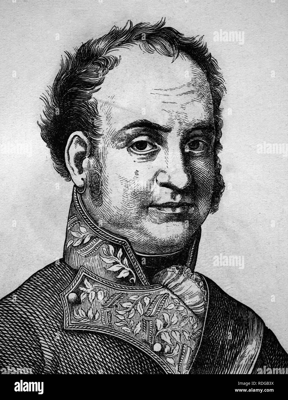 Maximilian I Joseph of Bavaria, king of Bavaria, 1756 - 1825, portrait ...