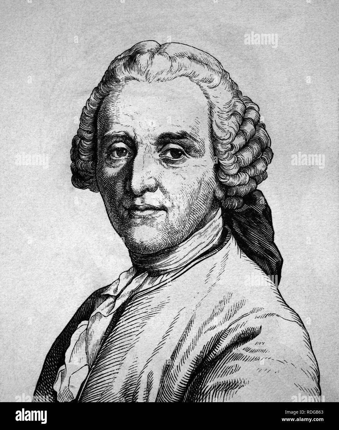 Christian Fuerchtegott Gellert, 1715 - 1769, poet, moral philosopher of ...