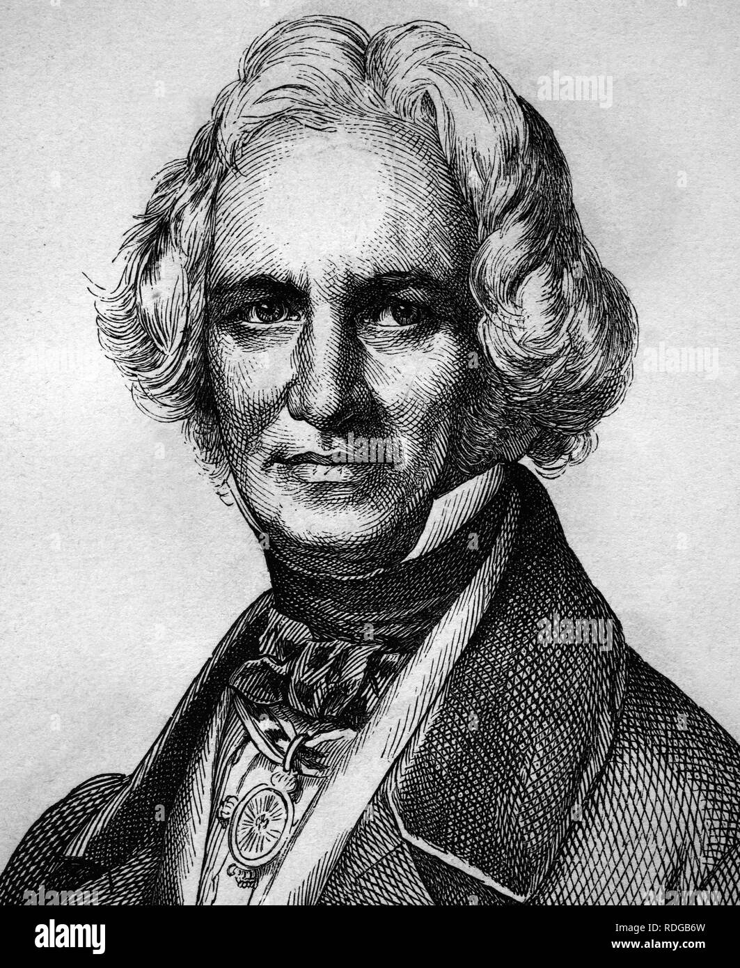 Christian Rauch, 1777 - 1857, Classicist sculptor, portrait, historical ...