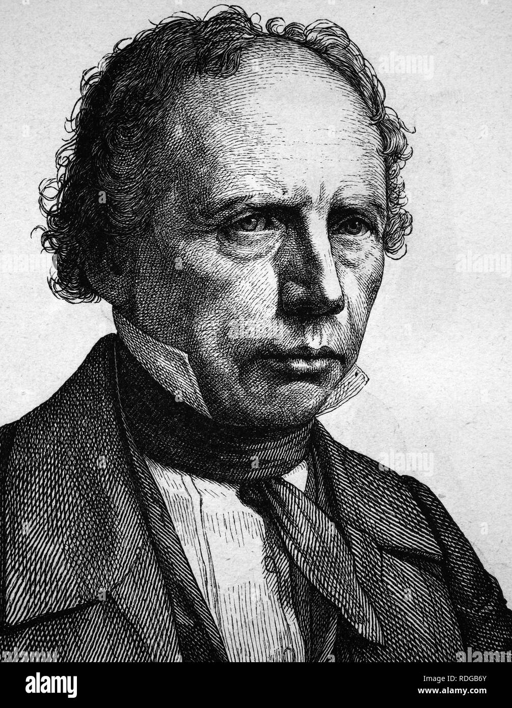 Ludwig Uhland, 1787 - 1862, poet, literary scholar, lawyer and ...