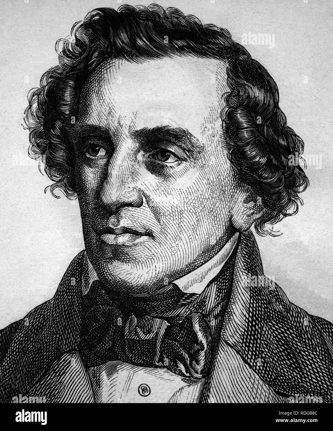 Giacomo Meyerbeer, 1794 - 1864, musician and inventor, portrait ...