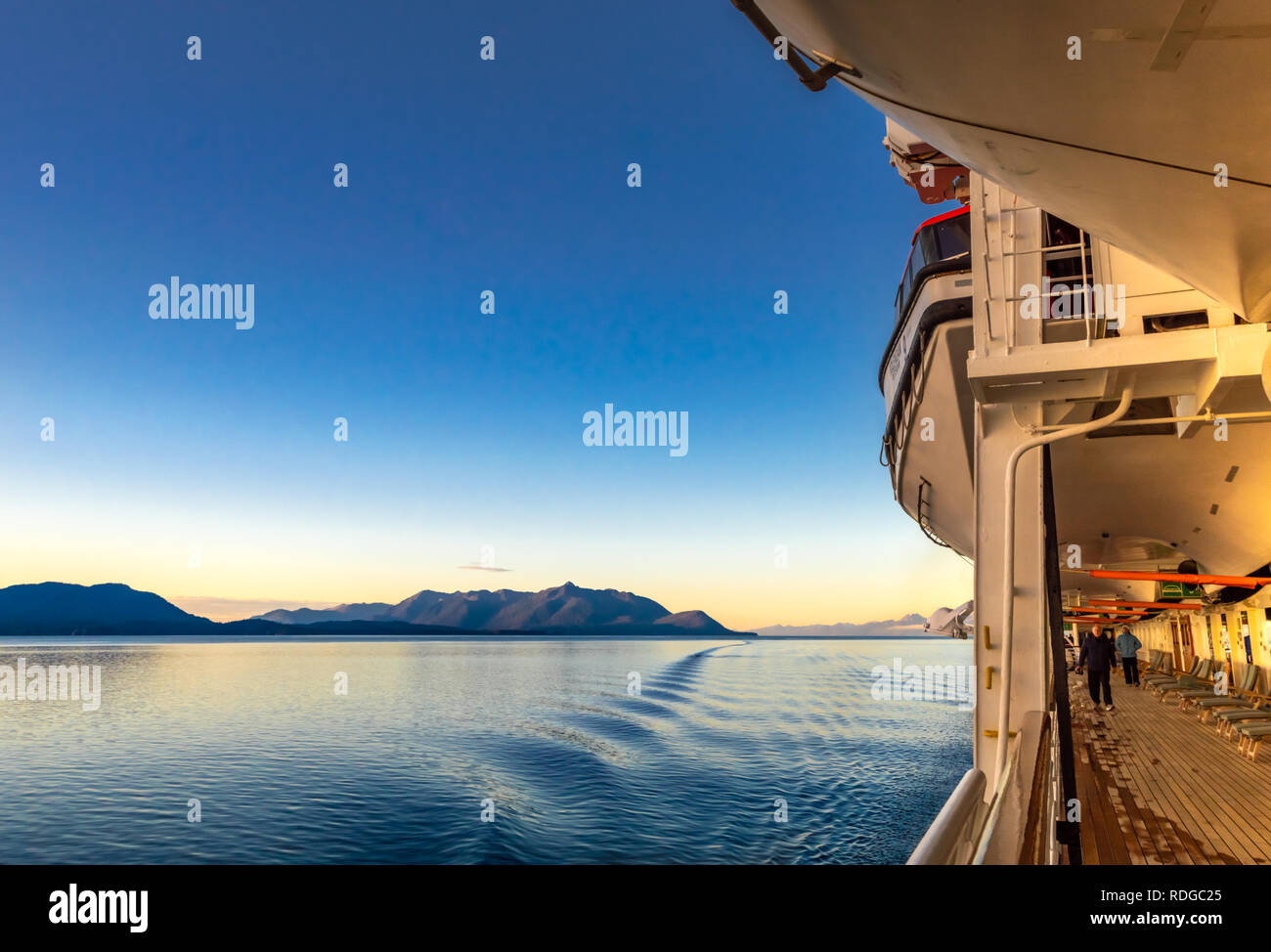 September 14, 2018 - Inside Passage, Alaska: Early morning exercising ...