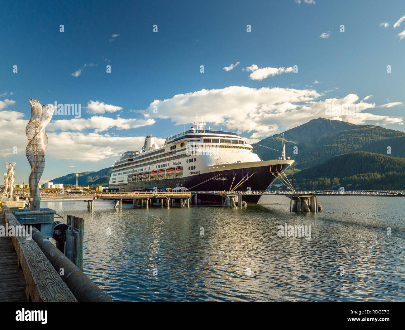Juneau, Alaska: Holland America cruise ship The Volendam docked ...