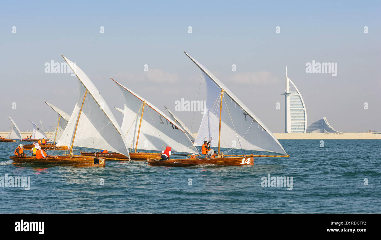 Dubai uae dhow race hi-res stock photography and images - Alamy