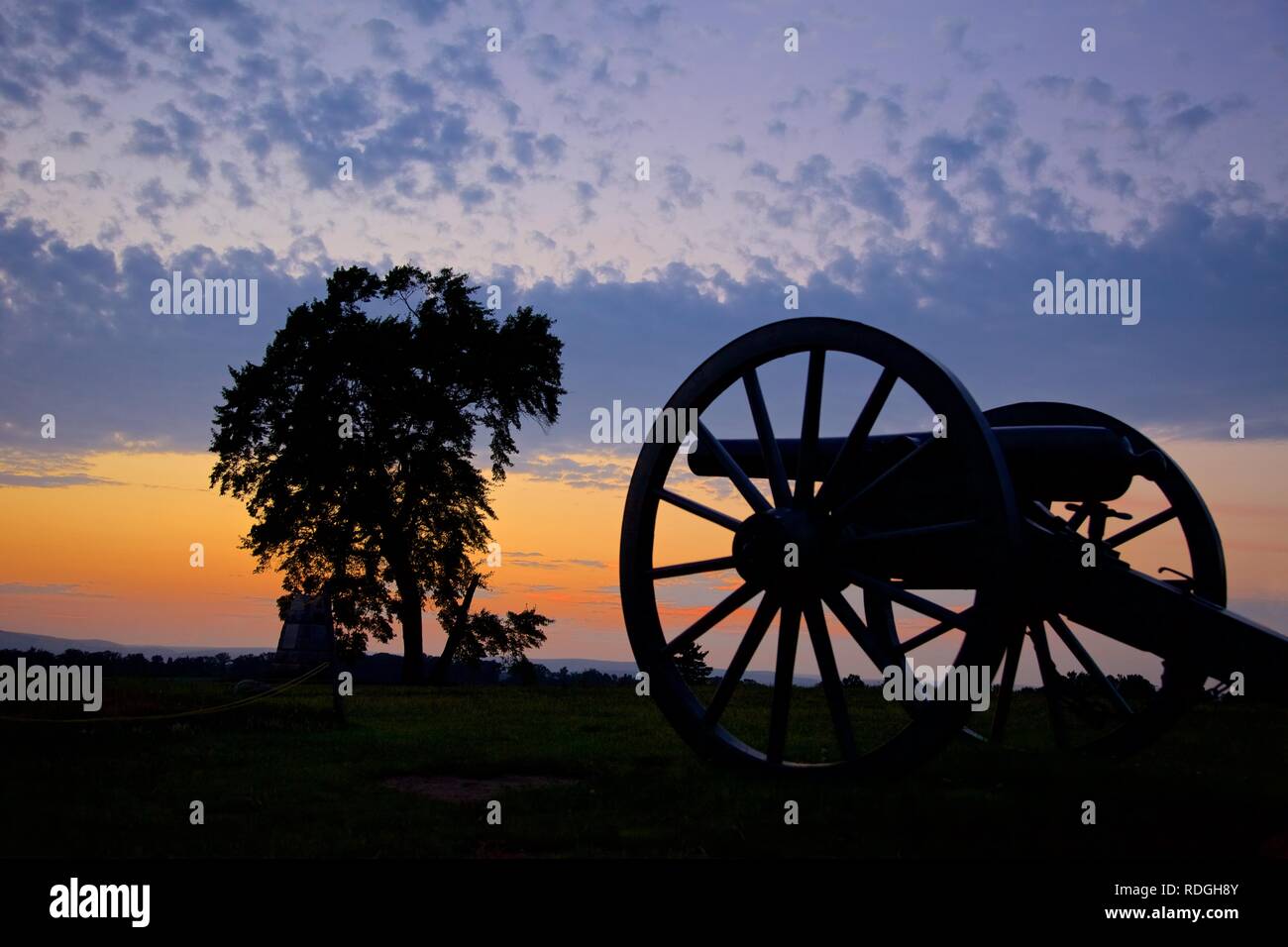 Civil War Battlefield Sunset High Resolution Stock Photography and ...