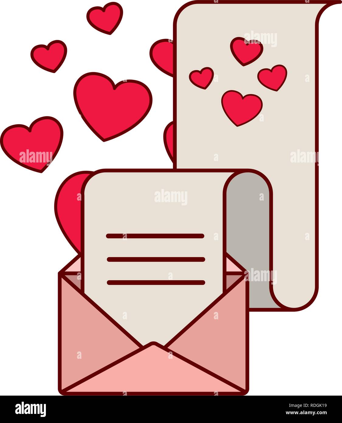 gift list with envelope isolated icon Stock Vector Image & Art - Alamy