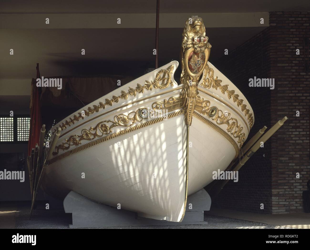 PROA DE FALUA REAL. Location: MUSEO FALUAS. ARANJUEZ. MADRID. SPAIN ...