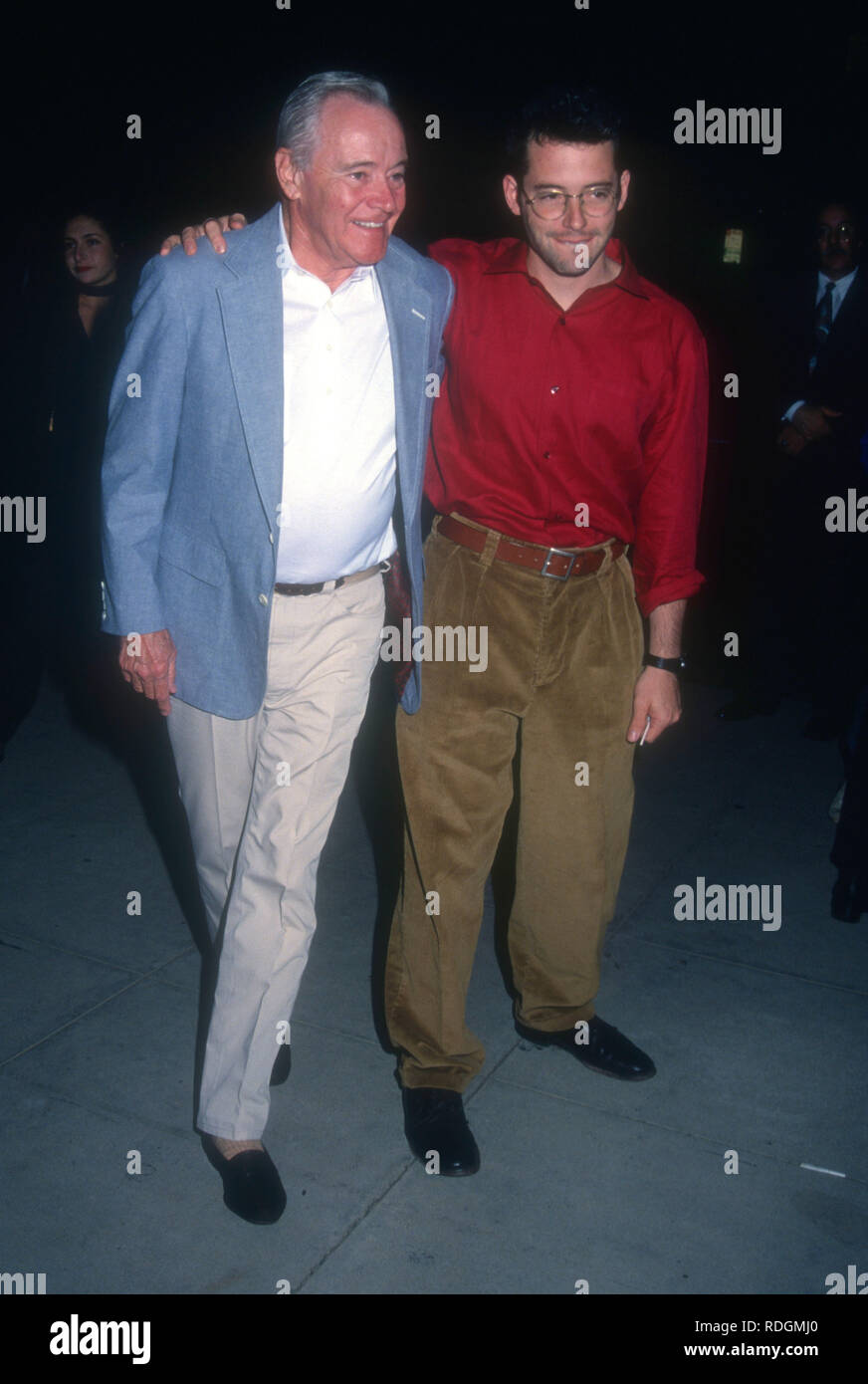 LOS ANGELES, CA - SEPTEMBER 30: Actor Jack Lemmon and actor Matthew ...