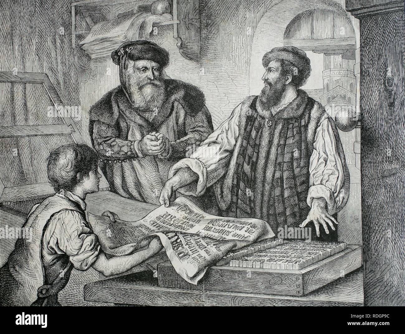 Gutenberg printing hi-res stock photography and images - Alamy
