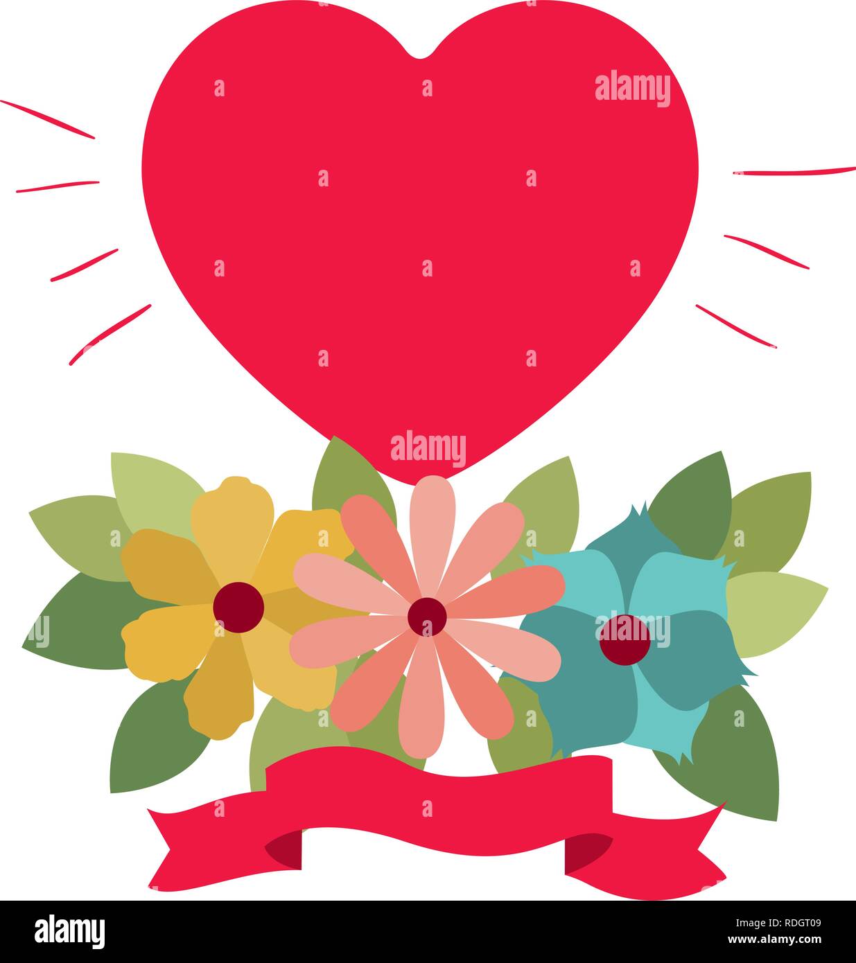 love card with hearts isolated icon Stock Vector Image & Art - Alamy