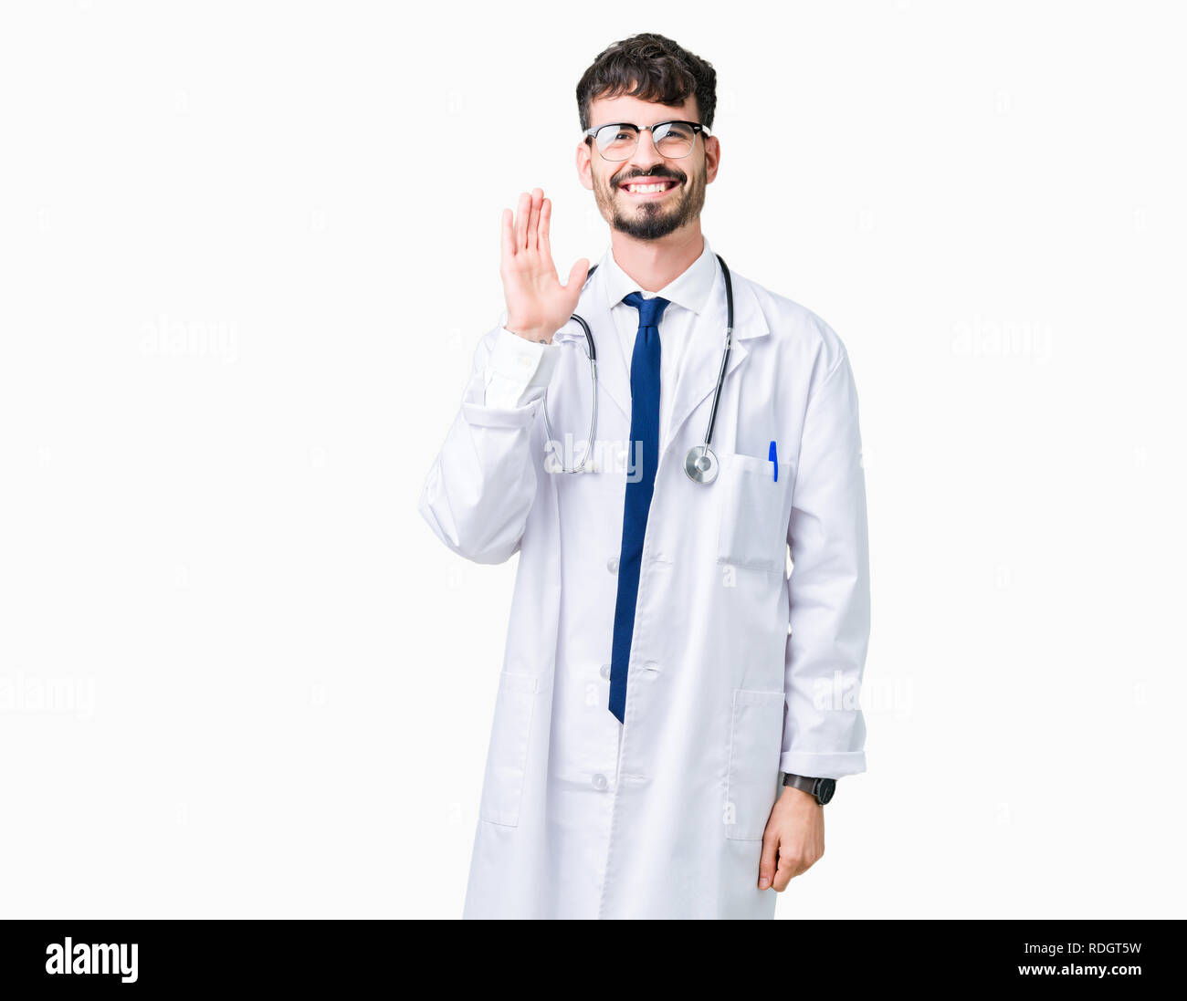 Doctor stethoscope saying hand gesture hi-res stock photography and ...