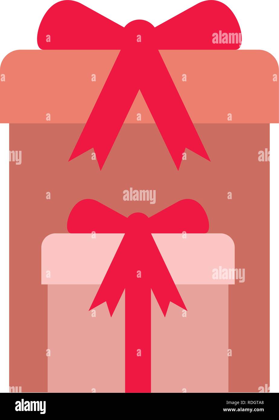gift boxes with ribbon isolated icon Stock Vector Image & Art - Alamy