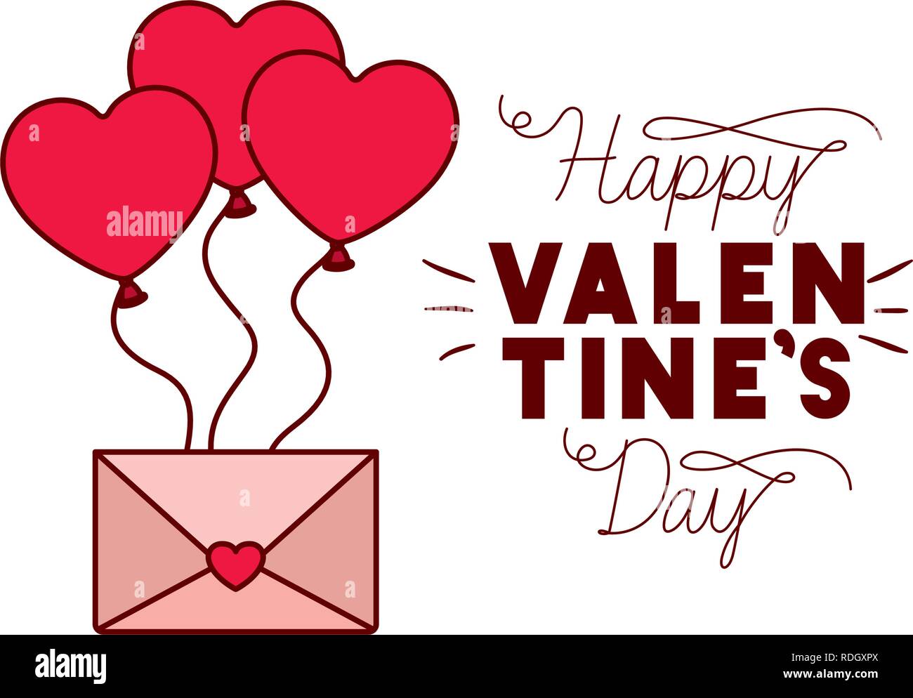 happy valentines day label isolated icon Stock Vector Image & Art - Alamy